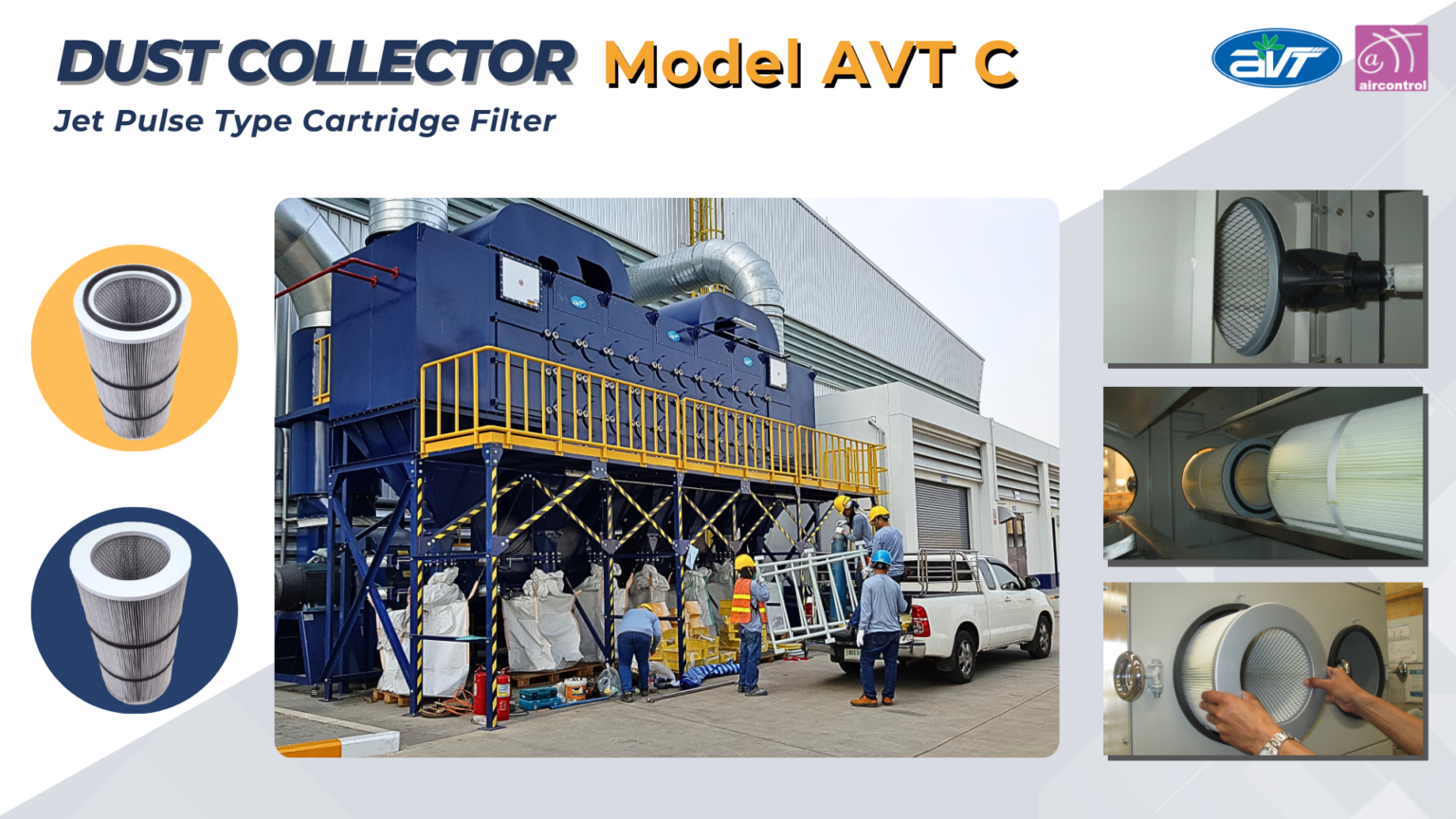 DUST COLLECTOR | Aircontrol เชี่ยวชาญด้านจัดการระบบบำบัดมลพิษ